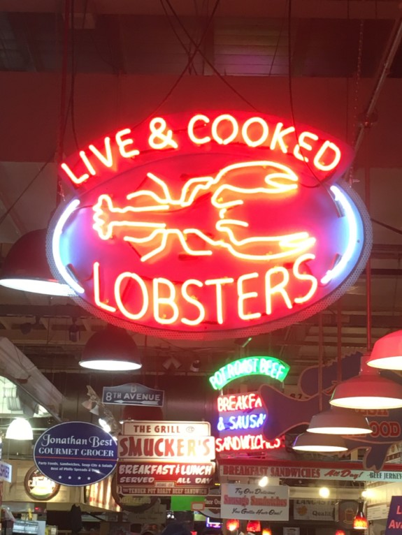 Lobster Neon Sign, Reading Terminal Market - Sky Neon Signs